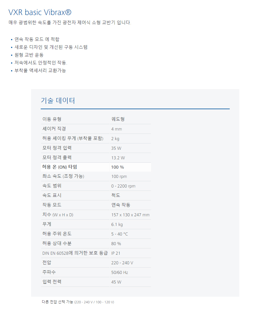 [쉐이커 IKA VXR basic Vibrax]